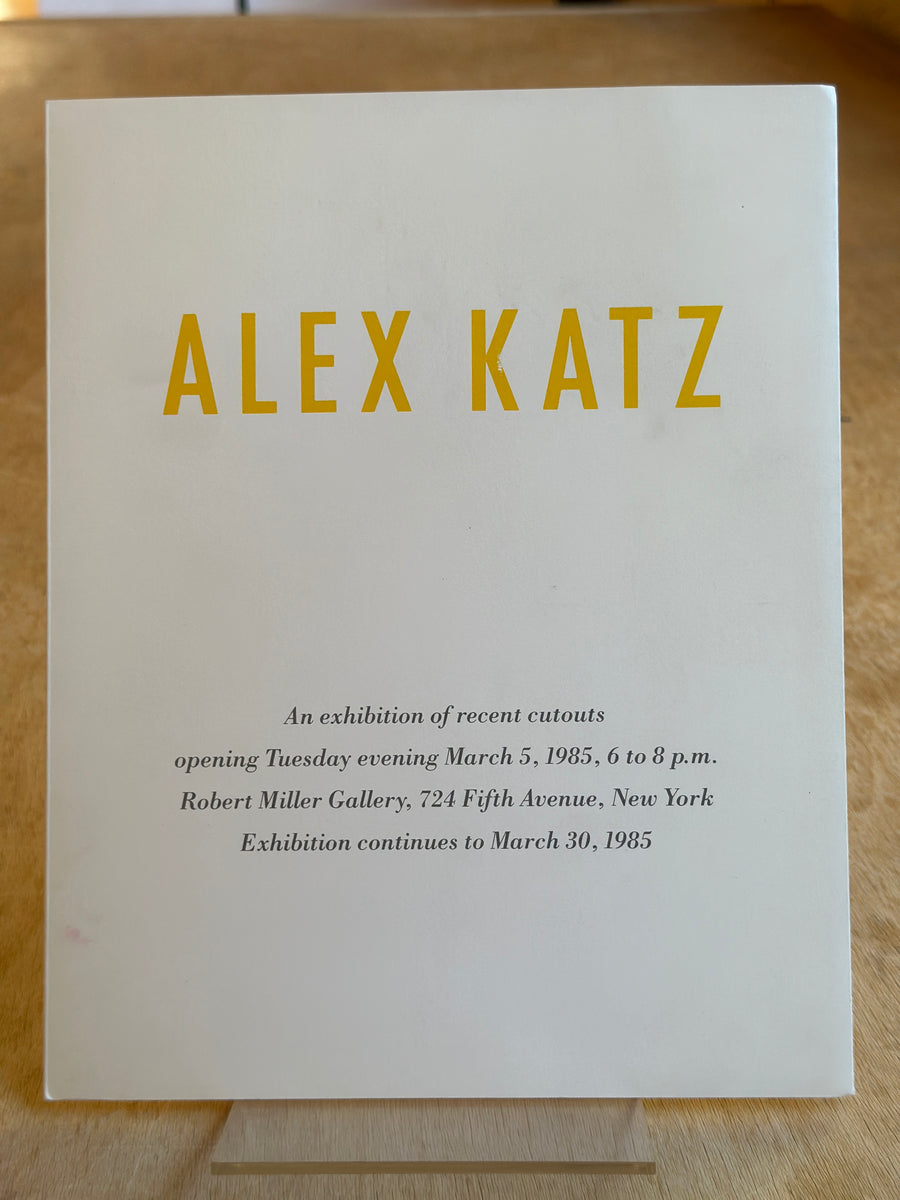 Alex Katz: an exhibition pamphlet – Crown Point Press Bookstore