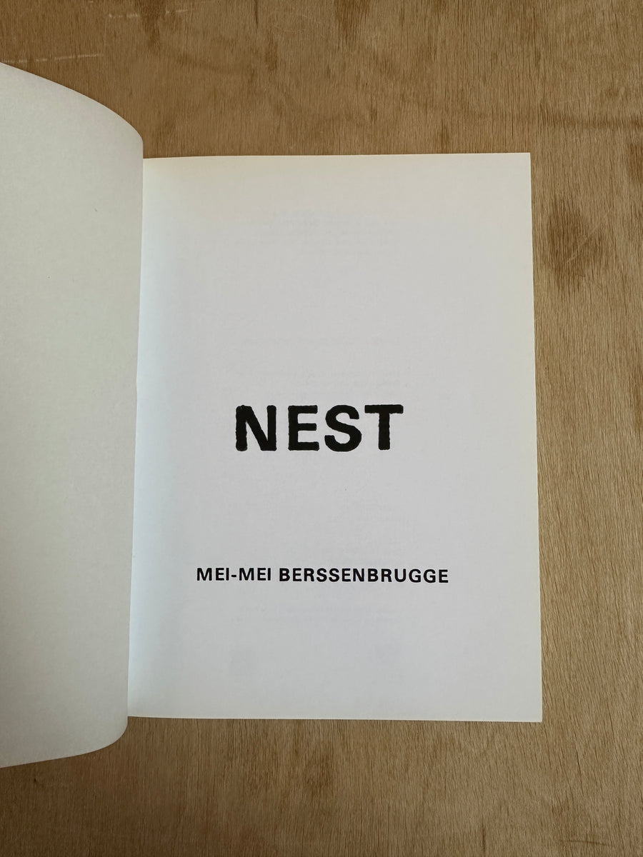 Nest, poems by Mei-Mei Berssenbrugge – Crown Point Press Bookstore