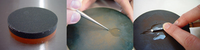 Large Round India Stone – Crown Point Press Bookstore